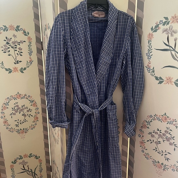 marshall field and company | Other | Mens Blue Checkered Robe Medium ...